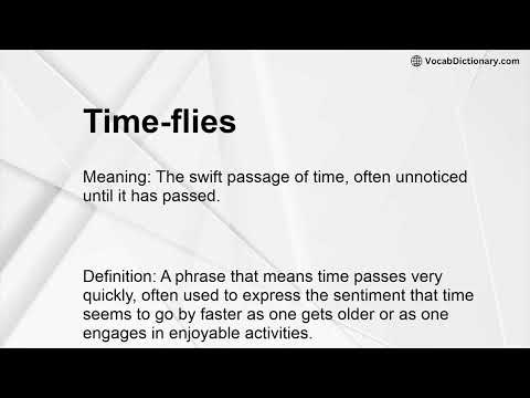 Time-flies Meaning