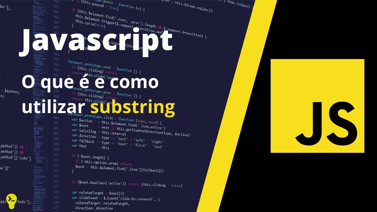 Como funciona o Substring do Javascript