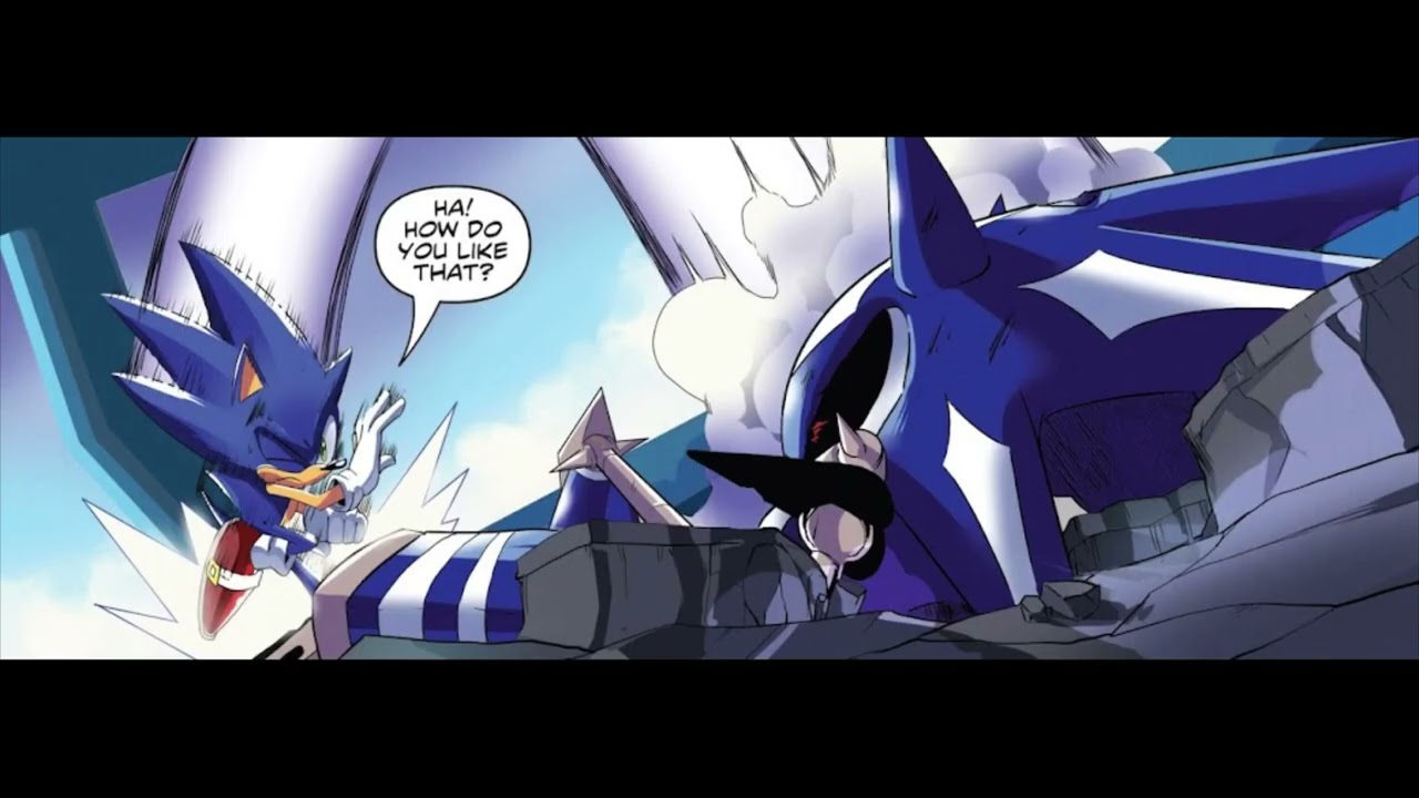 Sonic vs Neo Metal Sonic (IDW Issue 7 Dub)
