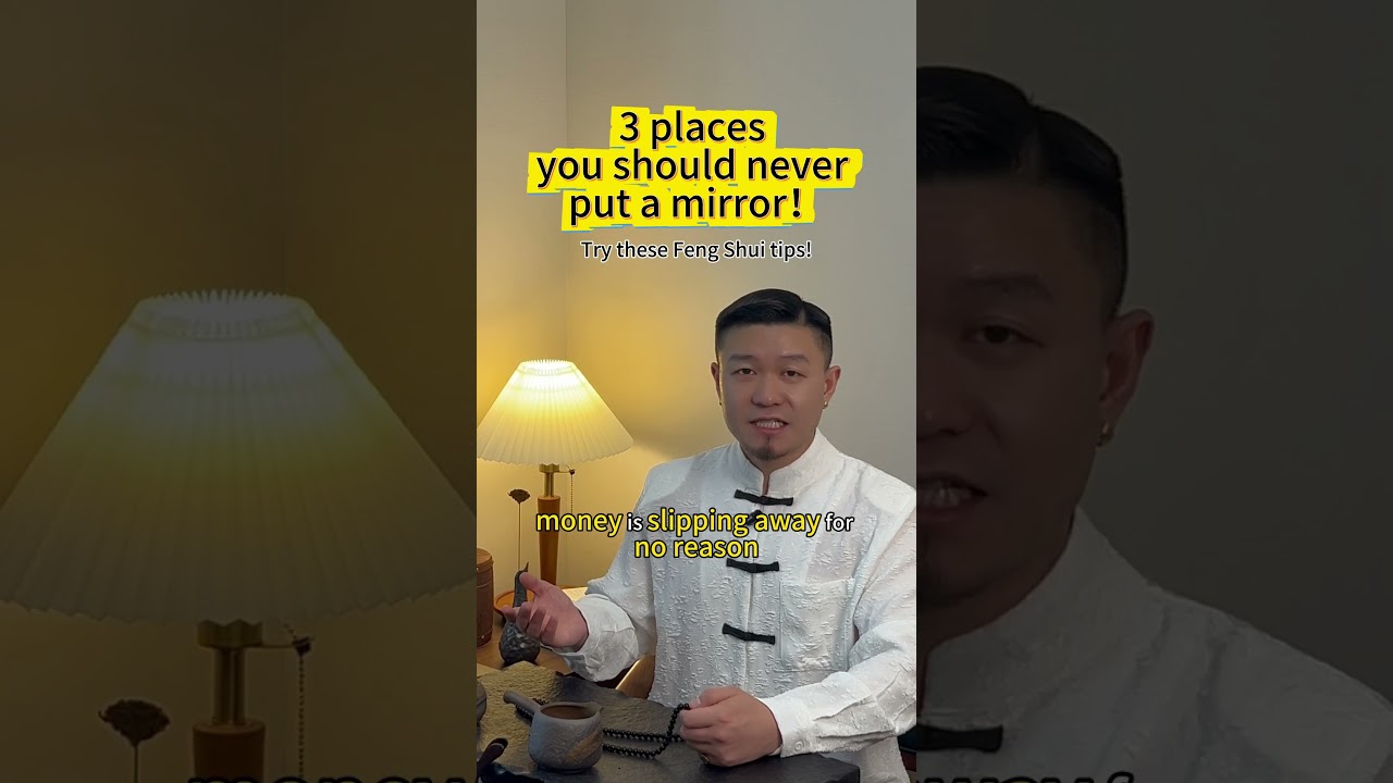 3 places you should never put a mirror!! #fengshuitips #fengshui #mirror #meditation #wealth #money