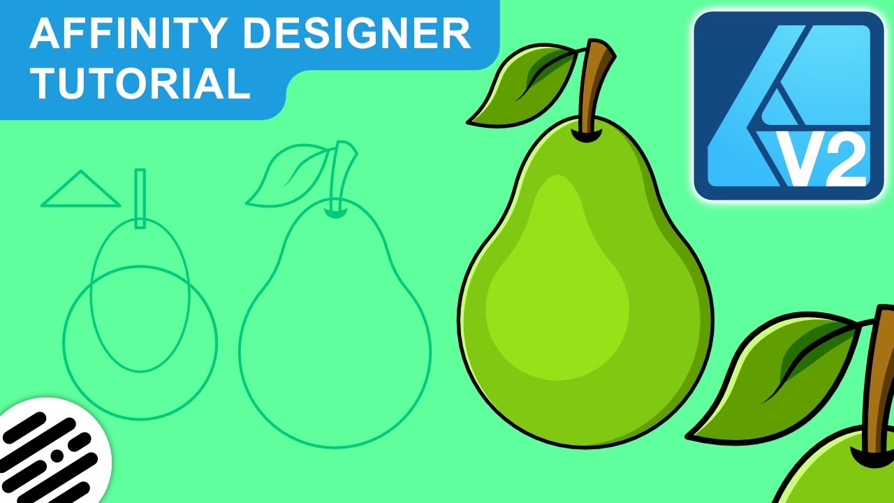 Affinity Designer Tutorial: How to Draw a Pear