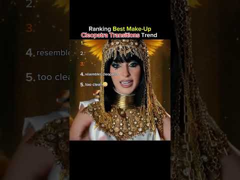 Who Did It Best? Ranking Best Cleopatra Makeup Transition #usa #tiktok #makeup #shortsviral #shorts