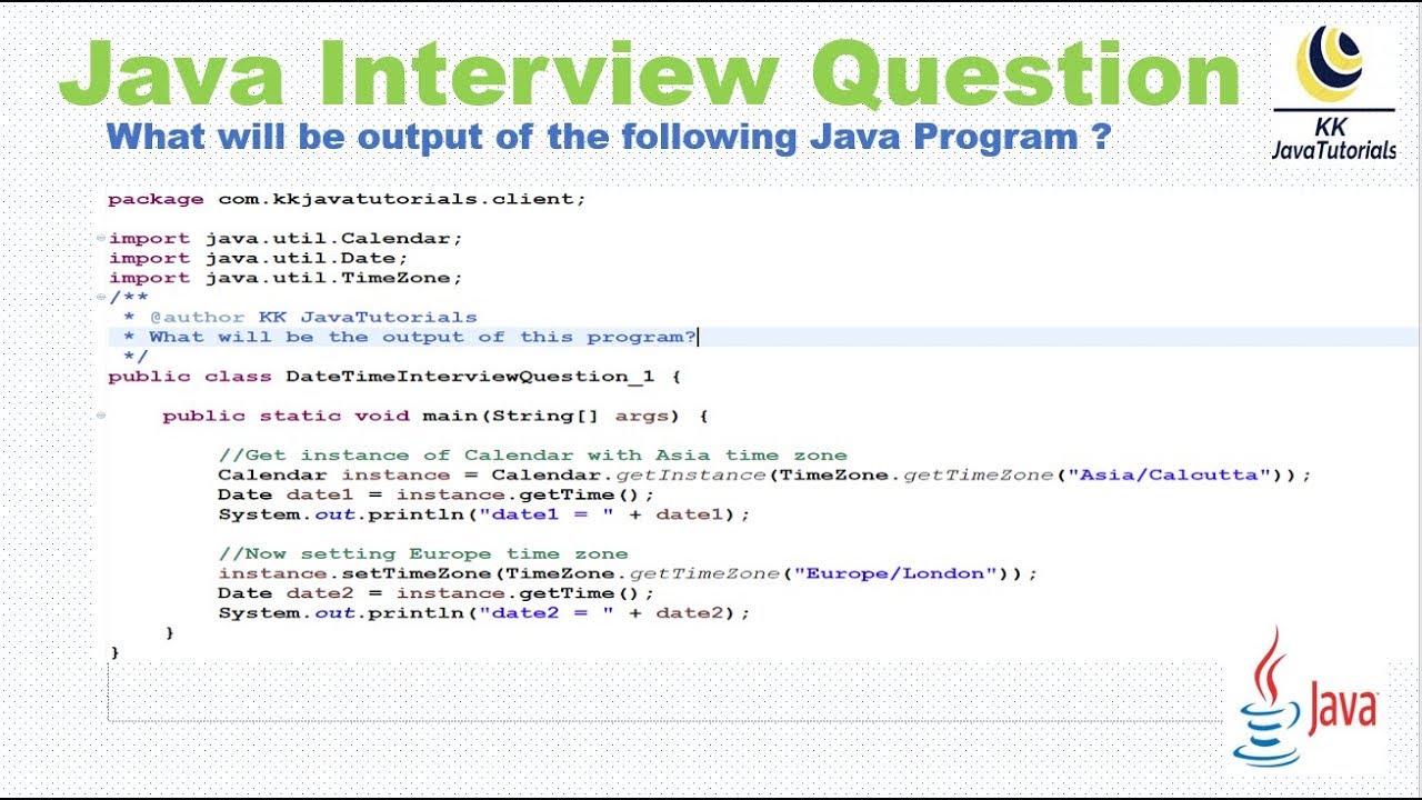 Java Date Time Tricky  Interview question and answer ? || Java tricky Interview Question