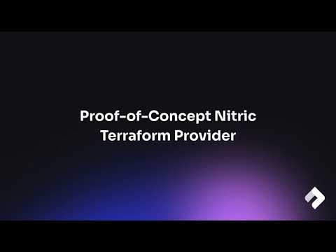 Nitric Tech Demo: Proof-of-Concept Terraform Provider in Python