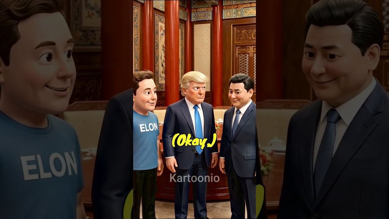 Trump & Elon Visit China… Then Everything Gets Awkward 😂🇨🇳 | #trump #china  #funny #memes #comedy