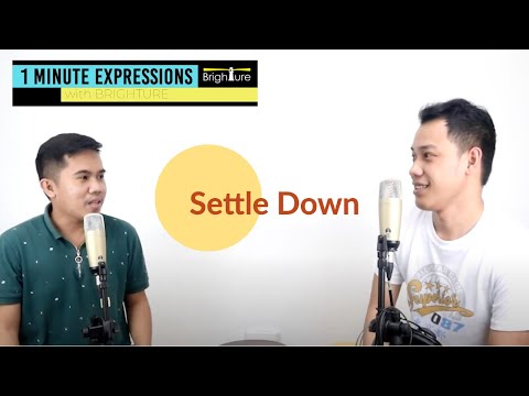 【1分間で覚える英語表現】Settle Down
