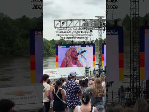I saw a free Megan Moroney concert in Nashville!?! #nashville #cmafest #meganmoroney