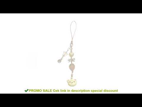 Bear Pendant Beaded Phone Charm Y2K Fairy Core Keychain