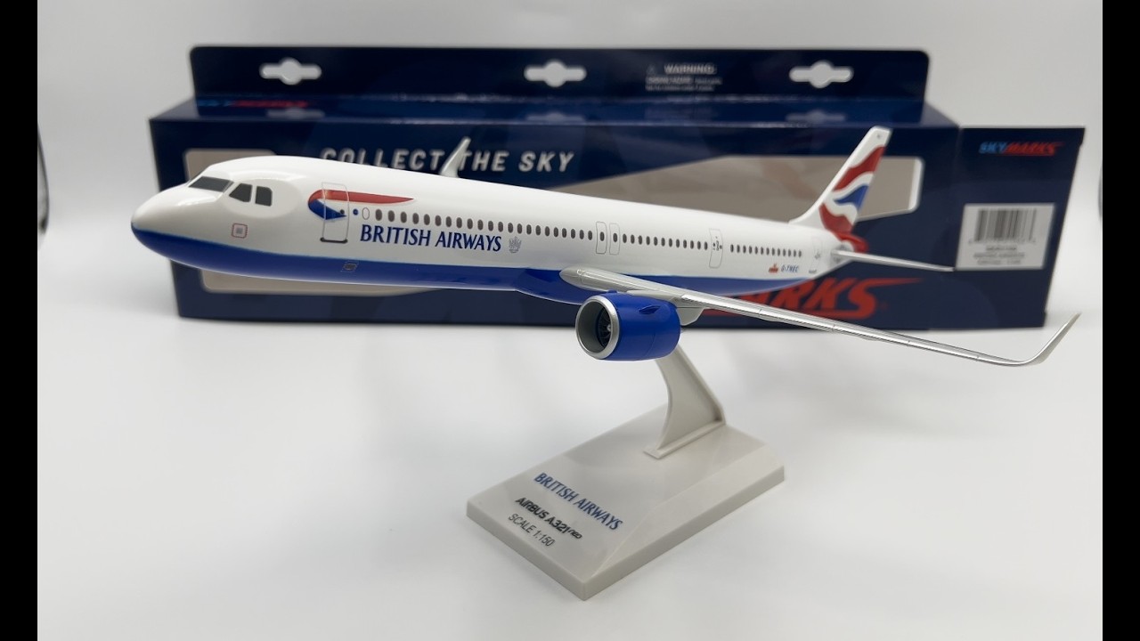 Skymarks British Airways Airbus A321neo G-TNEC 1:150 Scale SKR1169 Unboxing and Assembly Showcase