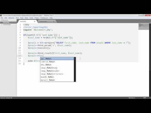 Learn PHP and MySQL with MySQLi Binding Part 7 9 - Mind Luster