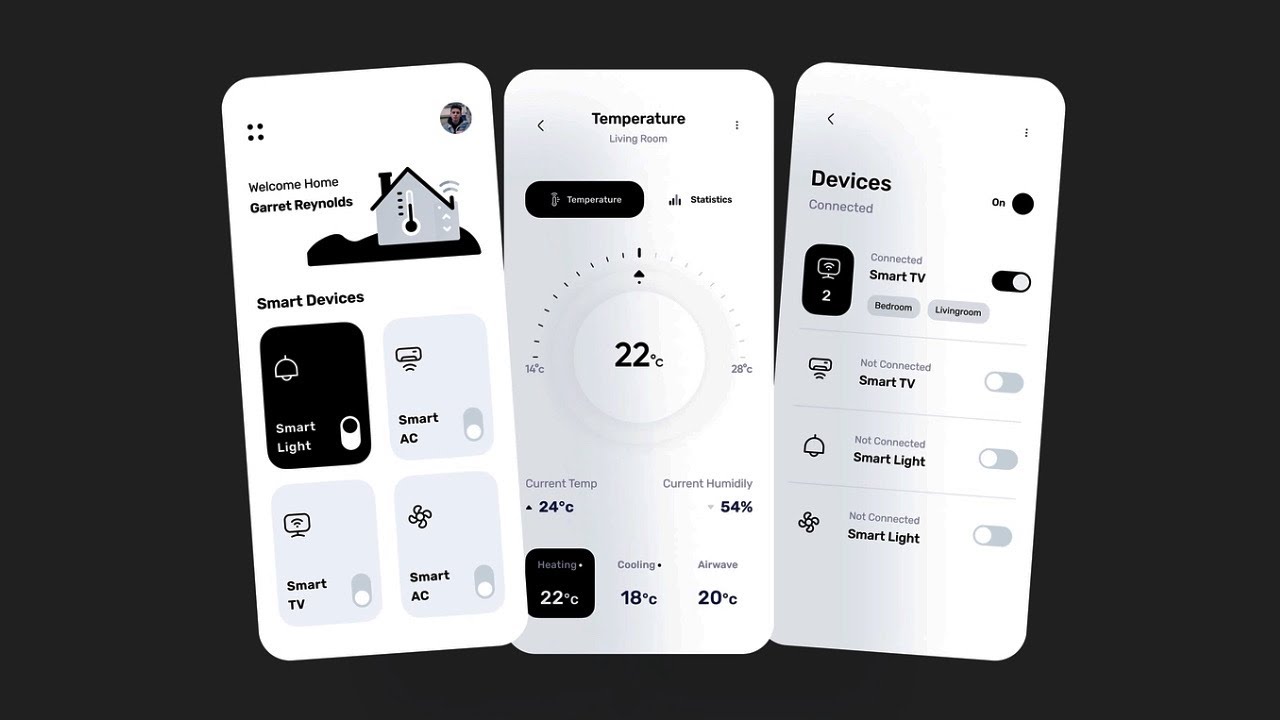 📱 Modern Smart Home UI • Flutter Tutorial ♥