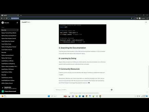how to learn python documentation