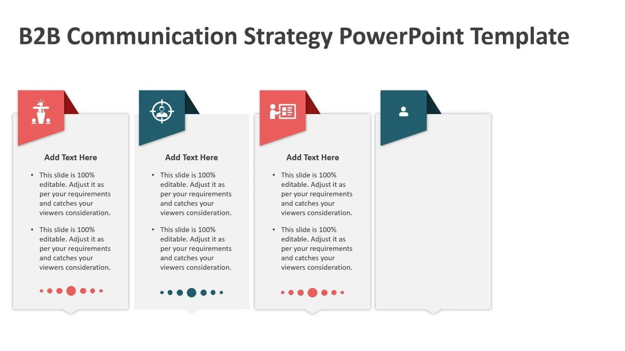 B2B Communication Strategy PowerPoint Template | Kridha Graphics