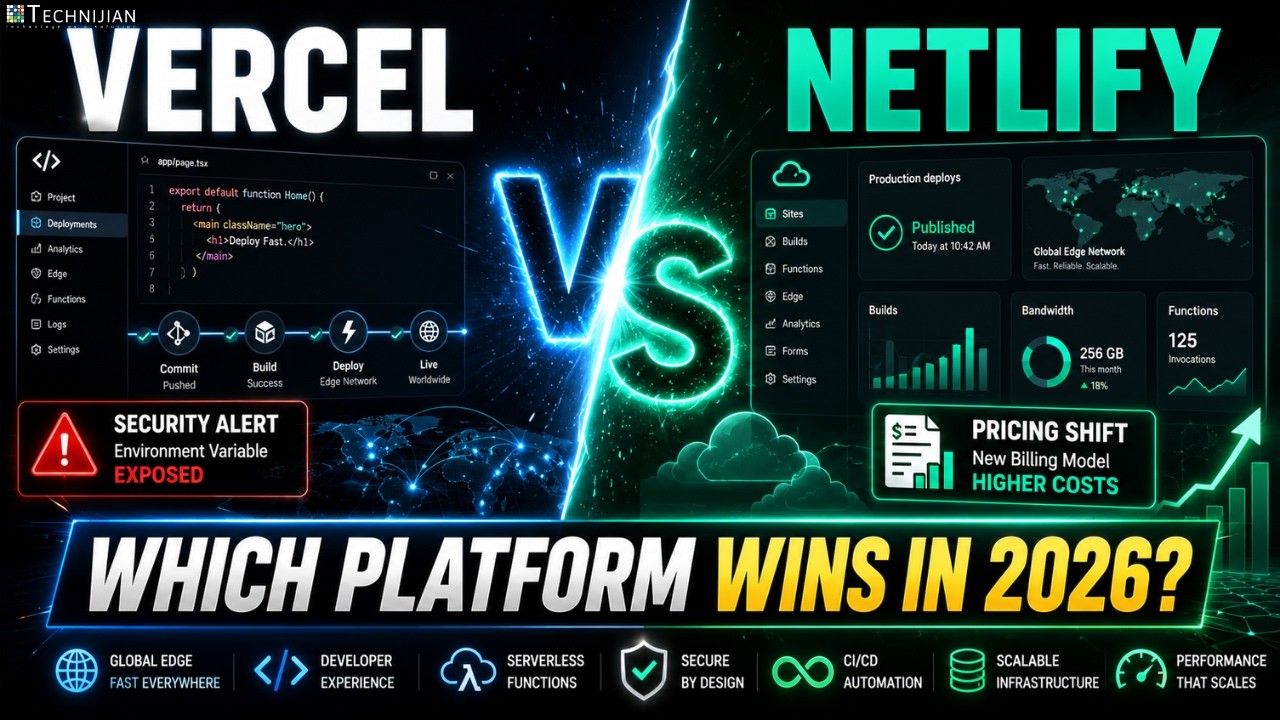 Vercel vs Netlify in 2026: Which Platform Should Your Development Team Choose?