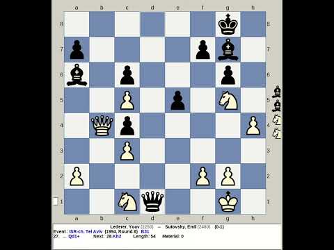 Lederer, Yoav vs Sutovsky, Emil | Israel Chess 1994, Tel Aviv