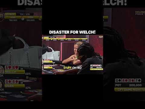 Major setback for welch at the table! #poker #gambling #viralvideo