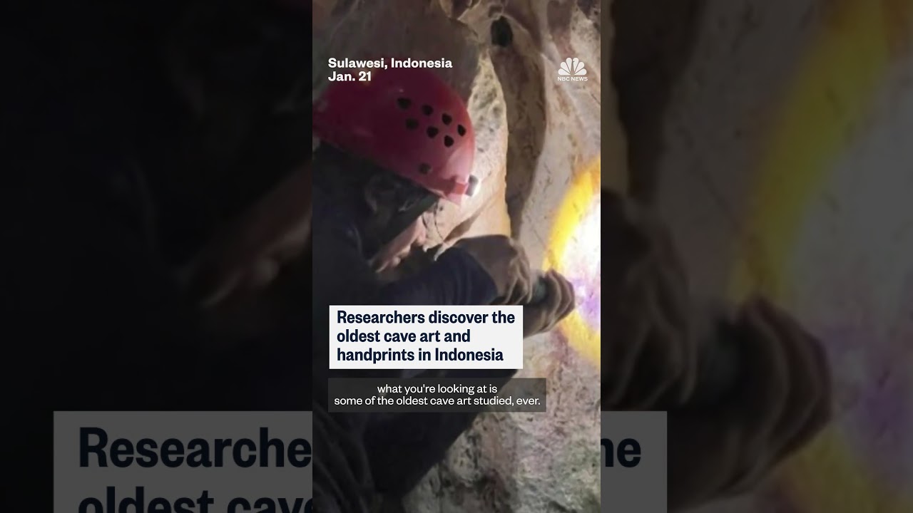 Oldest cave art and handprints discovered in Indonesia