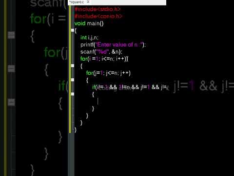 Hollow square pattern #coding #codingshorts #competitivecoding #javaprogram #codingtutorials