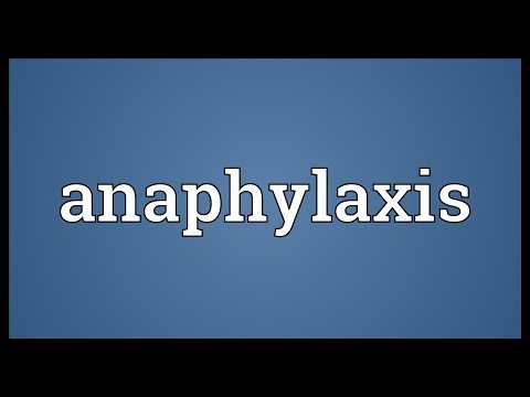Anaphylaxis Meaning