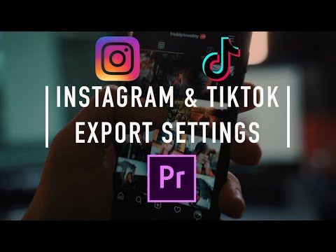 Easily Export for IG and TikTok | Adobe Premiere Pro Tutorial | Export Settings