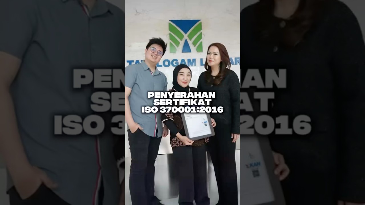 Penyerahan Sertifikat ISO 370001:2016