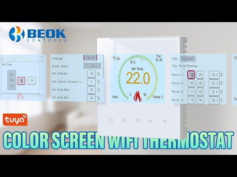 TCB38/TCW38 Series Wi-Fi Room Thermostat丨2023 New TUYA APP Room Thermostat Display