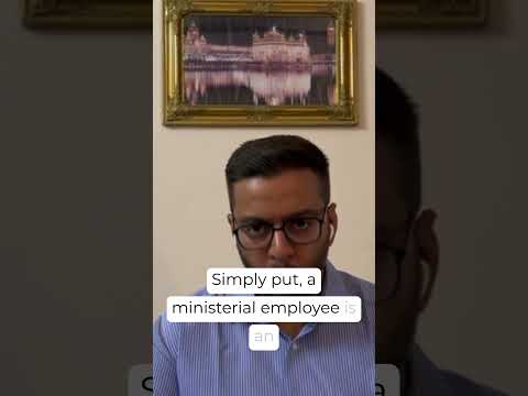 What is a ministerial employee?