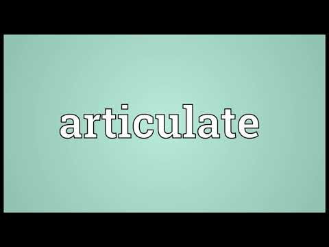 Articulate Meaning