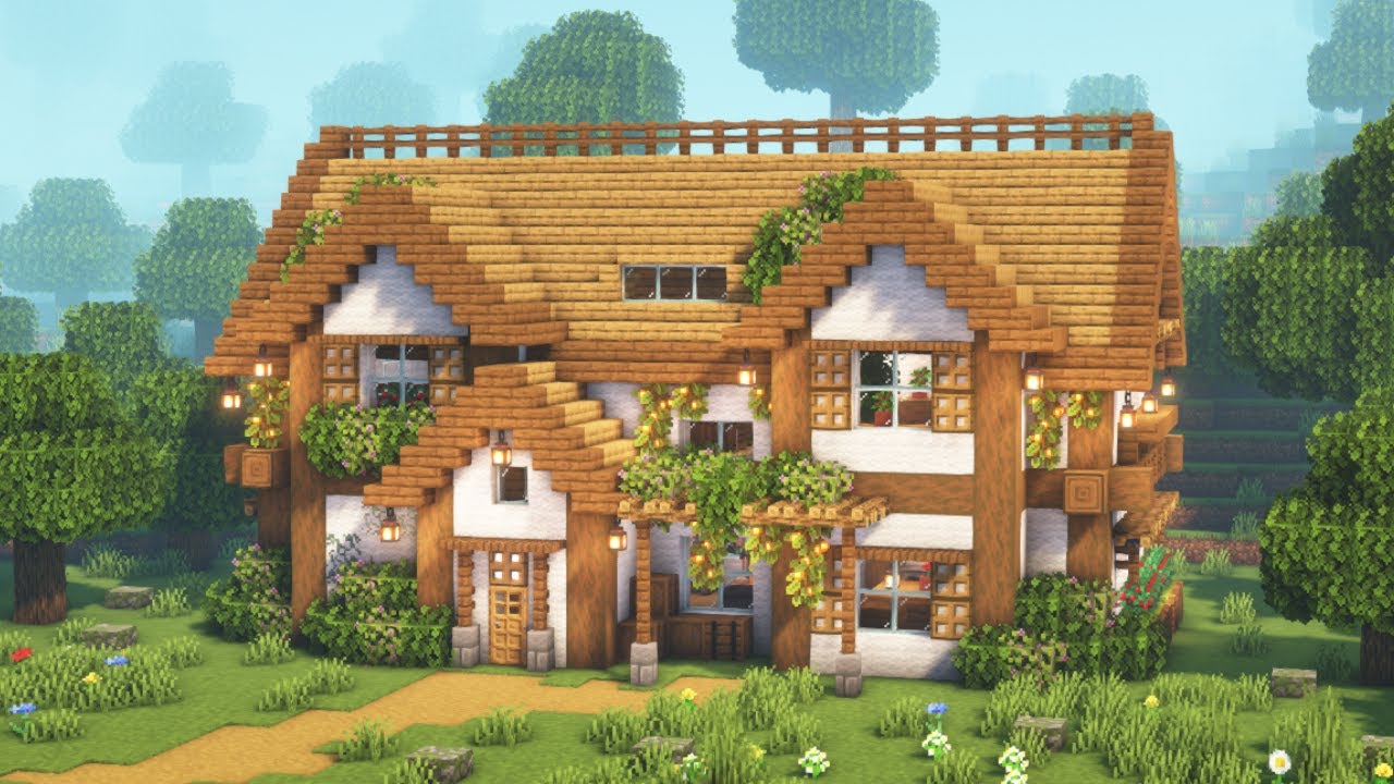 [Minecraft] How to Build an Aesthetic Cozy House / Tutorial - Minecraft ...