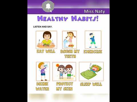 Healthy habits vocabulary || Common habits words ||Learn English #shortsfeed
