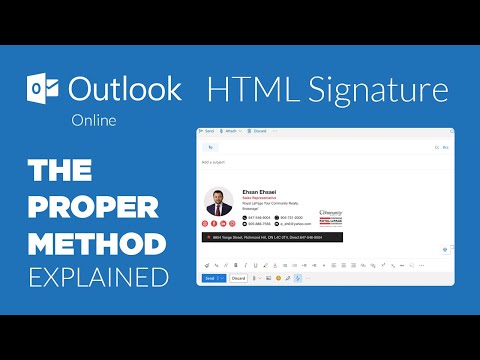 How to setup HTML signature on Outlook Web App or Outlook online properly