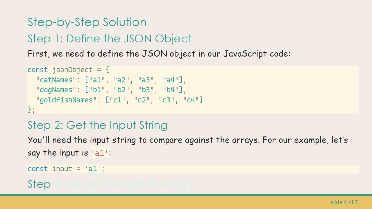 How to Parse JSON Objects and Compare Array Items in JavaScript