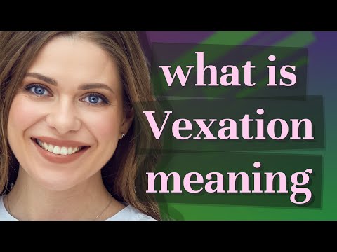 Vexation | meaning of Vexation