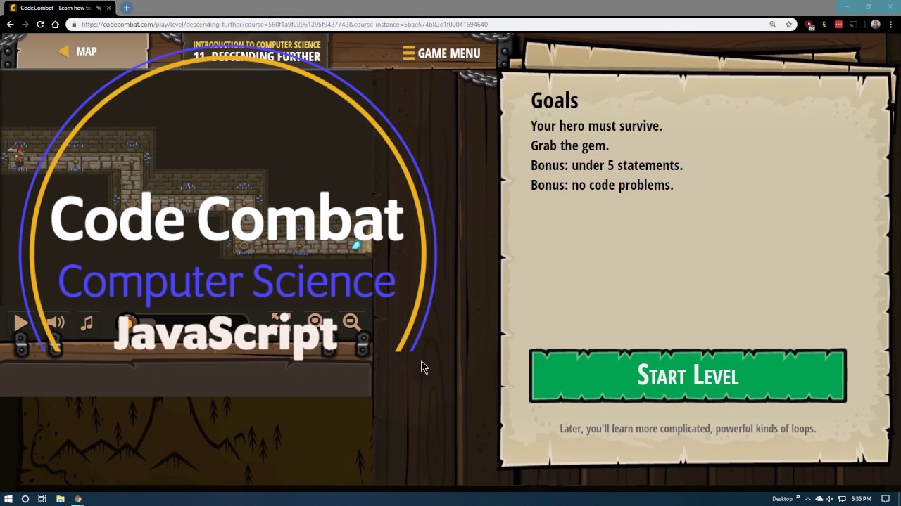 Code Combat - Level 11 JavaScript Tutorial