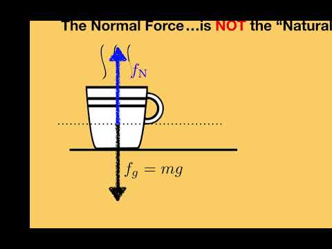 The Force of Gravity and the Normal Force