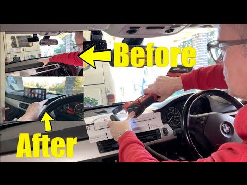 Bmw E90 E91 etc Apple Car play Multimedia Screen Retro fit, The car Feels Like A New One!
