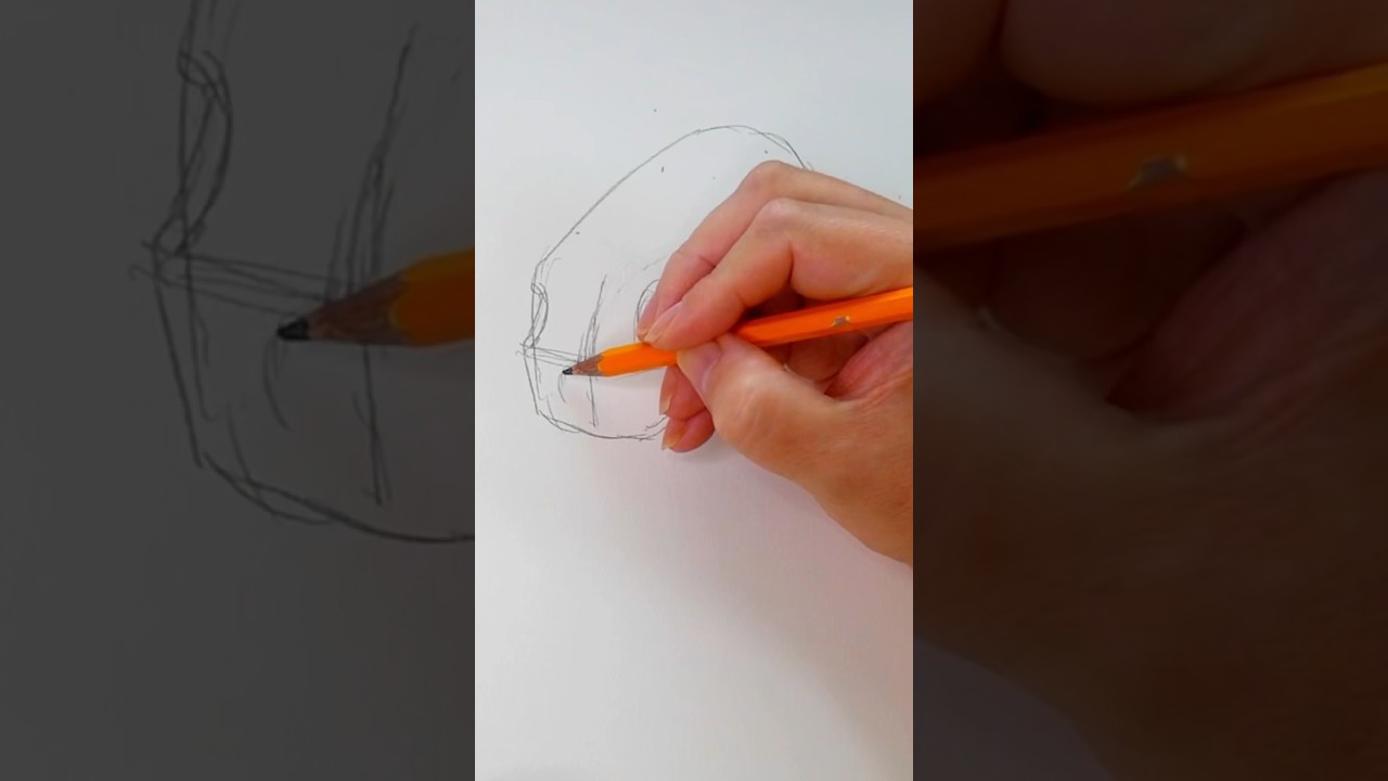 Mech Mystery: Time-Lapse Unveiling of an Alien Robo-Skull Ink Drawing