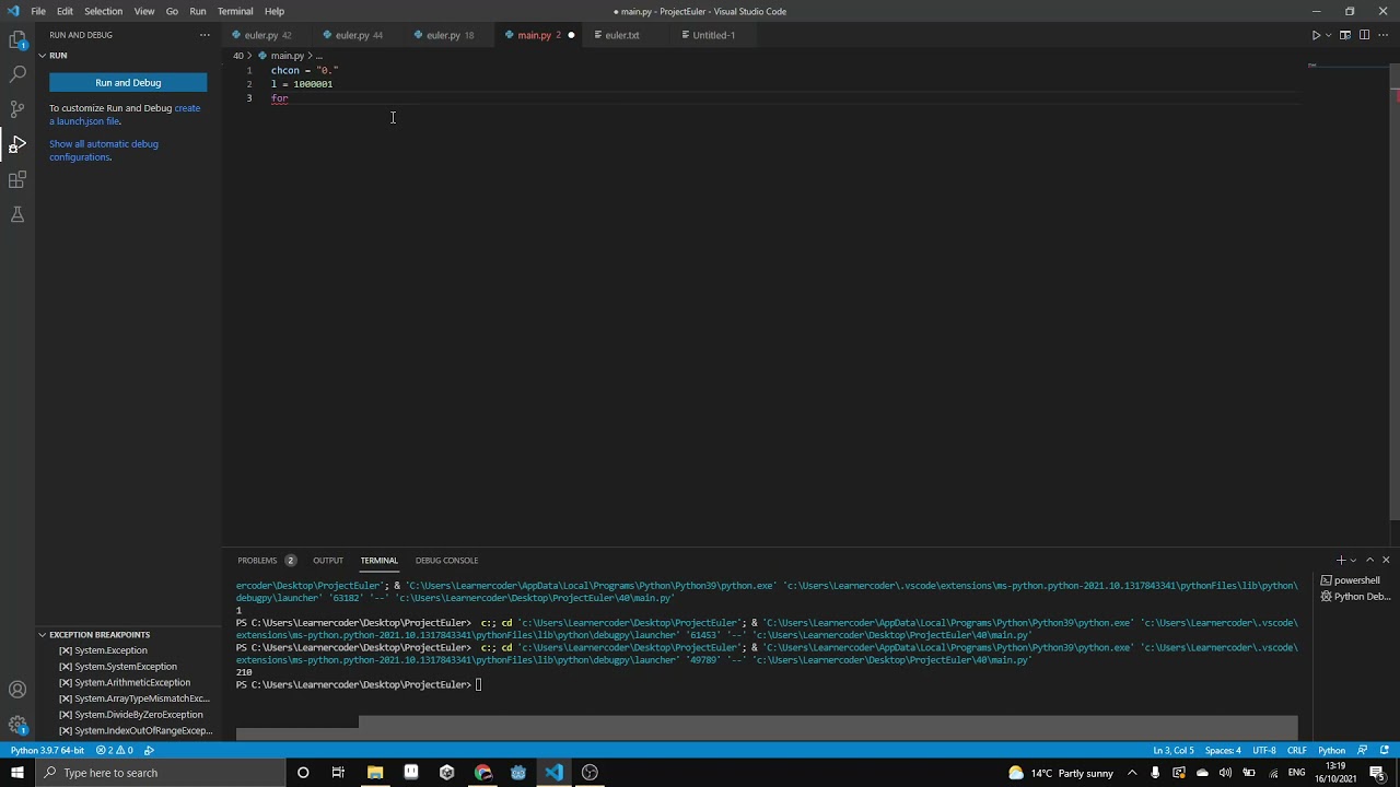 Project Euler 40 | Simple Solution | Python 3