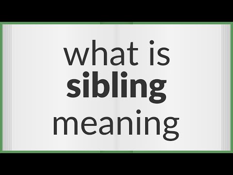 Sibling | meaning of Sibling