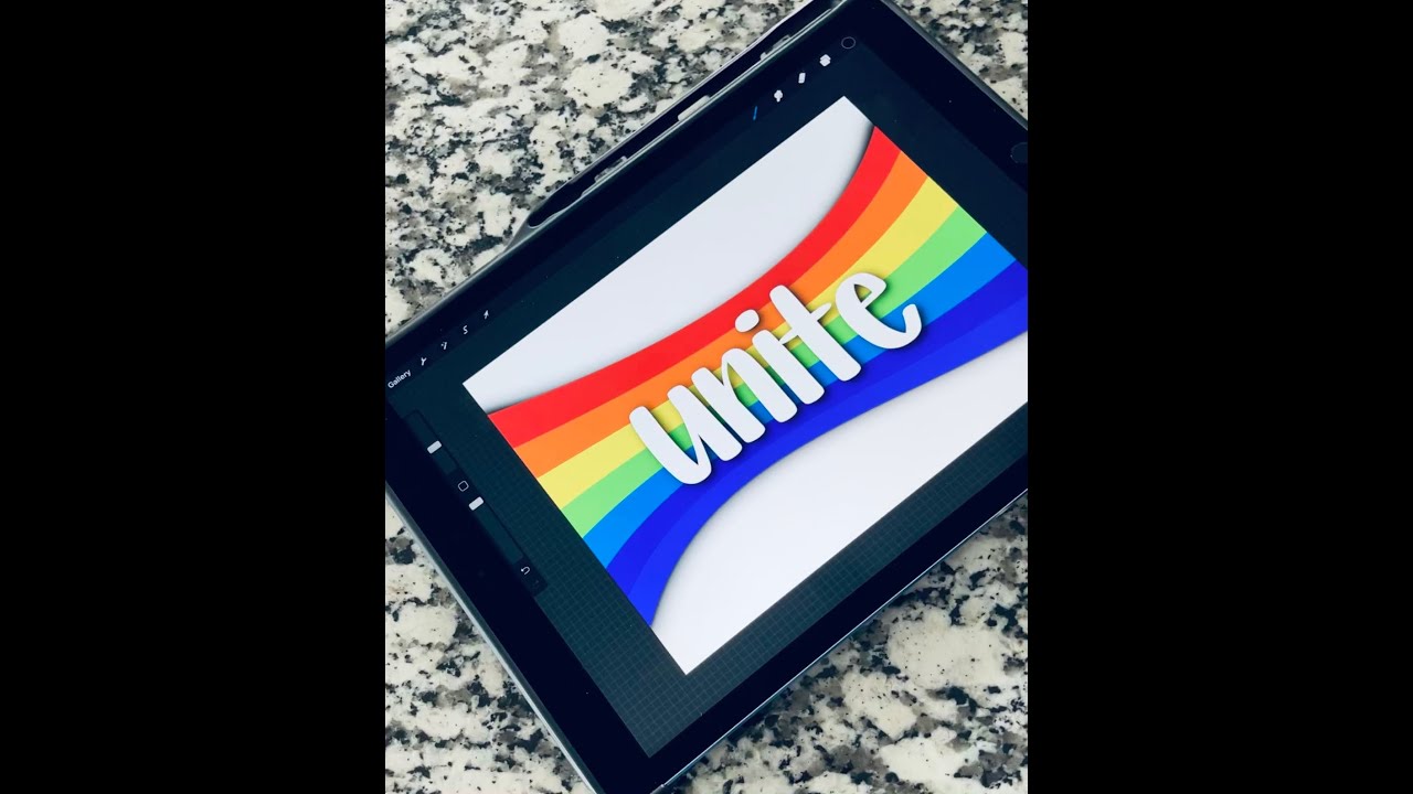 Procreate — How to Create an Easy Rainbow Design