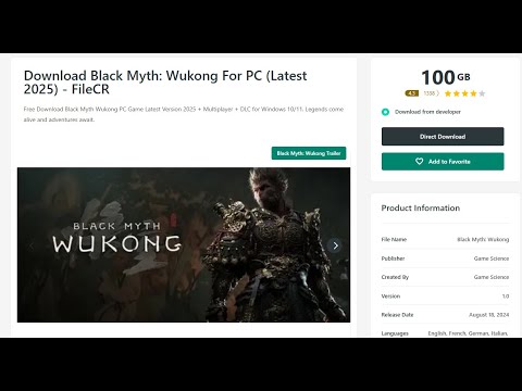Ezzzz Wukong | Black myth Wukong Download for free ๐๐ฅ