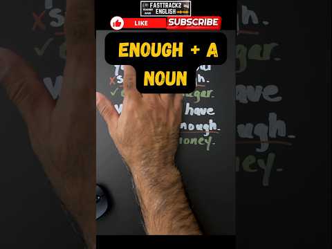 Enough +noun #grammar #englishstream #speakenglish #learnenglish #english #englishlearning #ingles