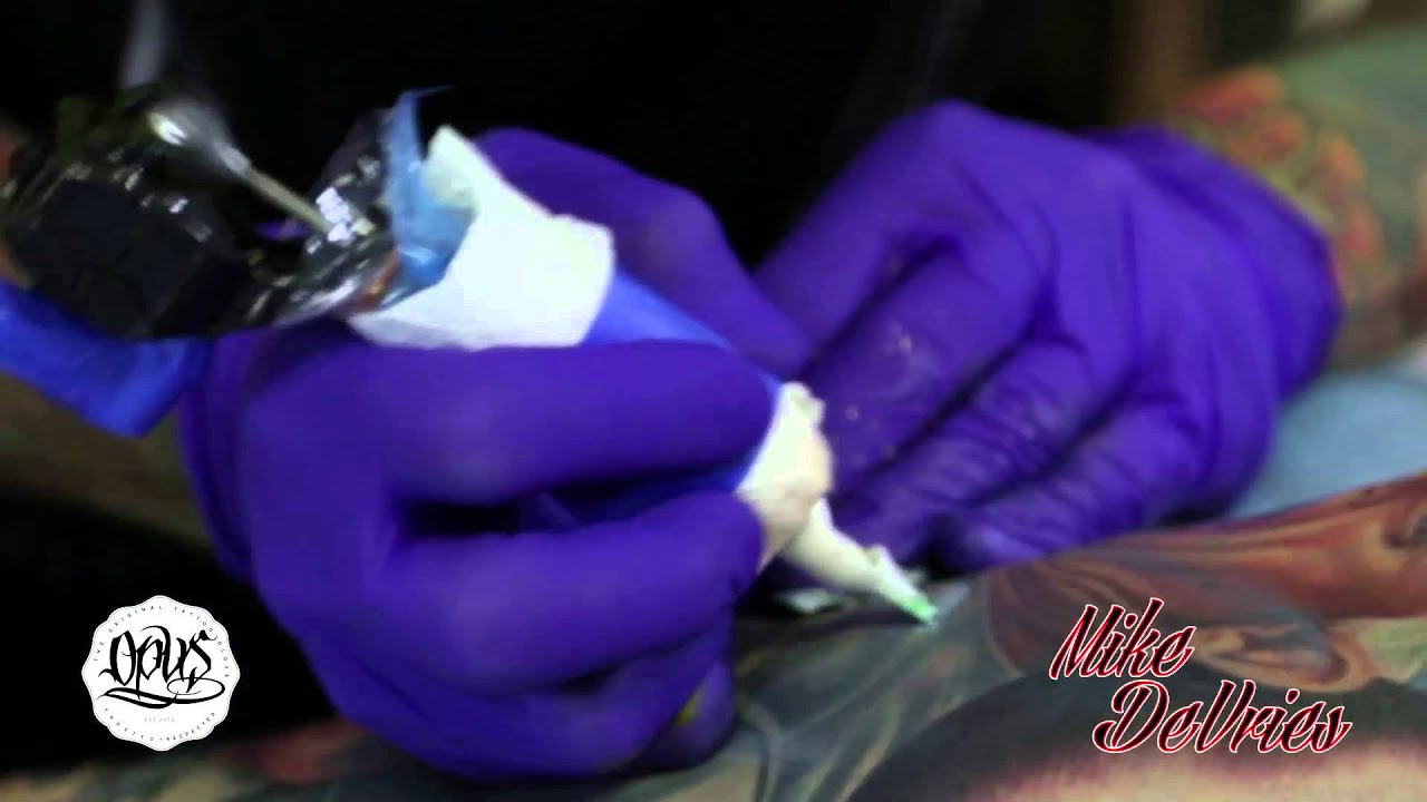Mike DeVries using Opus at MD Tattoo Studios