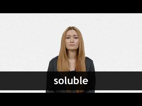 SOLUBLE definition in American English | Collins English Dictionary