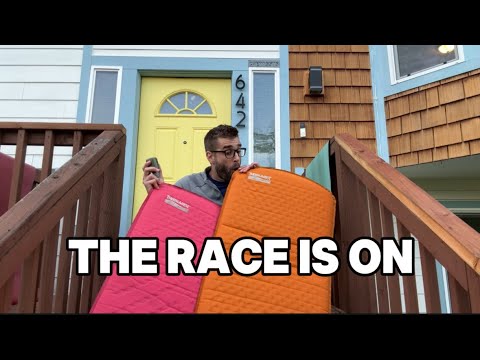 ★★★★★ RACE - This pump vs my lungs - ROOSCAMP Electric Portable Air Pump for Inflatables