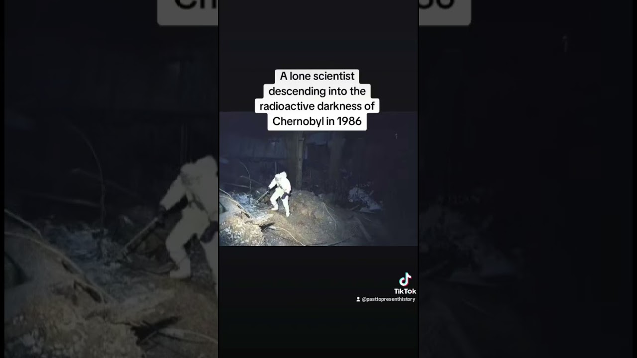 A lone scientist descending into the radioactive darkness of Chernobyl in 1986 #history