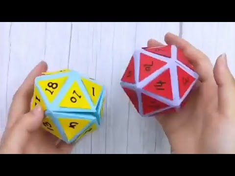 How to make a paper hexagon ball with paper || Easy paper crafts......