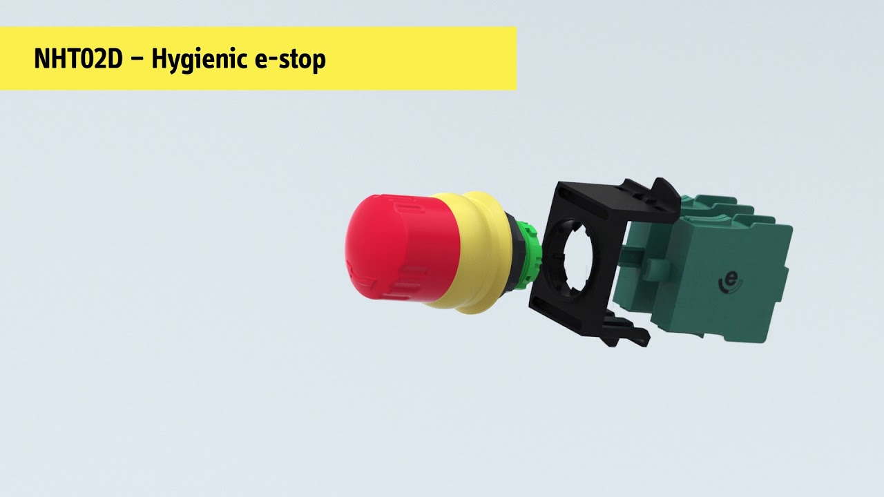 Machine safety | elobau emergency stop button NHT02D