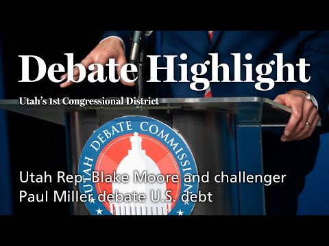 Rep. Blake Moore and primary election challenger Paul Miller debate runaway spending, deficit