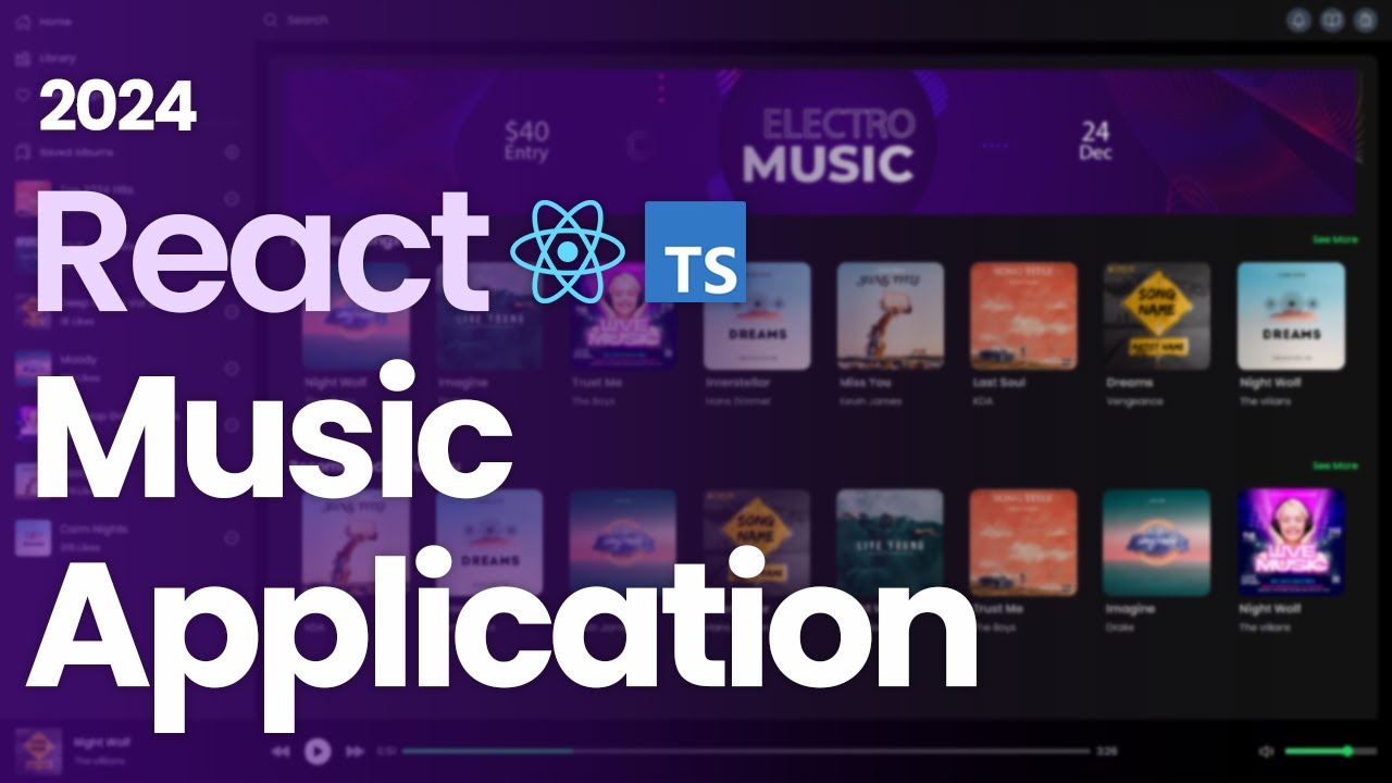 React Music App | React & Tailwind Css music Application
